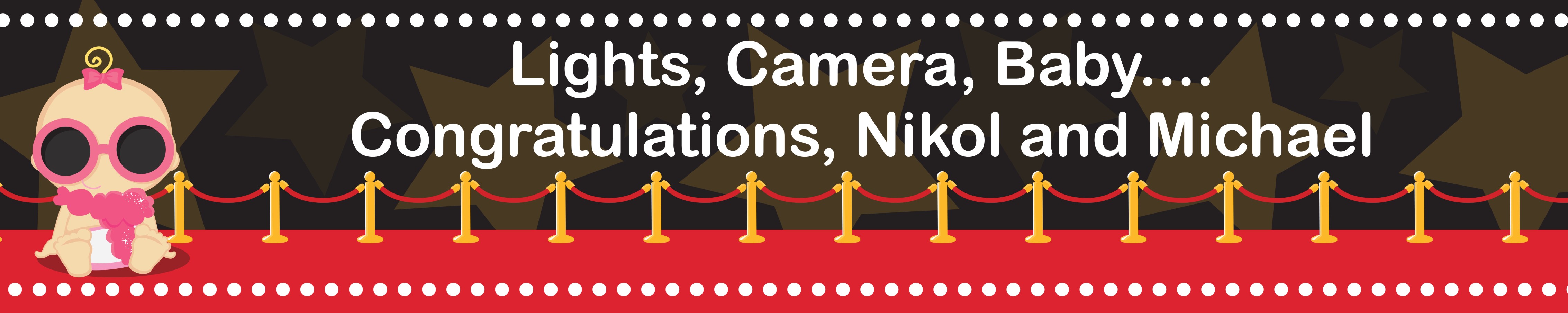 A Star Is Born Hollywood Baby Shower Banners | Baby Shower Banners