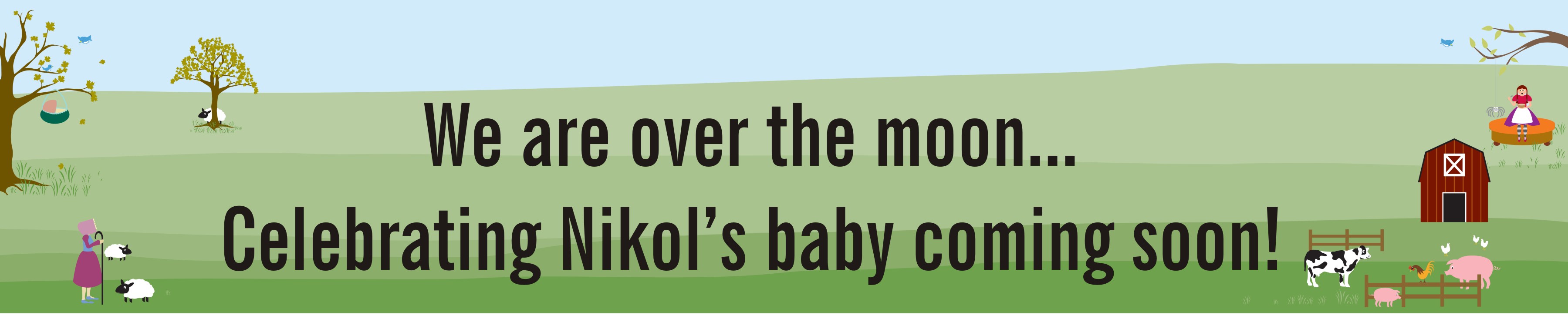 Nursery Rhyme Baby Shower Banners | Baby Shower Banners