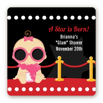 A Star Is Born!® Hollywood Baby Shower Stickers | Candles & Favors