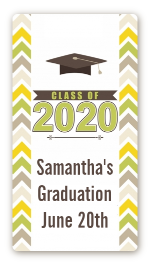 Brilliant Scholar Graduation Party rectangular sticker labels ...