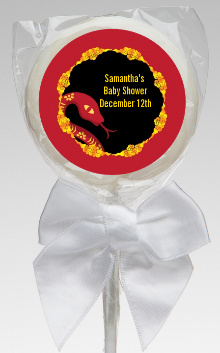 Chinese New Year Snake Baby Shower lollipop favors | Chinese New Year ...