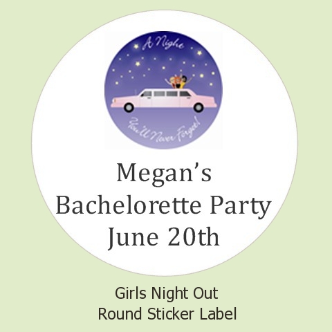 Girls Night Out Personalized sticker labels | Girls Night Out ...