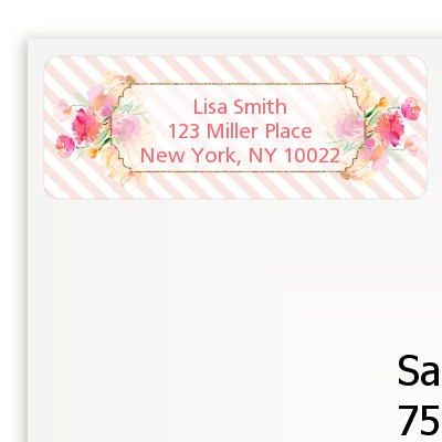 Fun to be One - 1st Birthday Girl Birthday Party return address labels ...