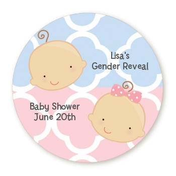 Gender Reveal Personalized sticker labels | Gender Reveal Baby Shower ...