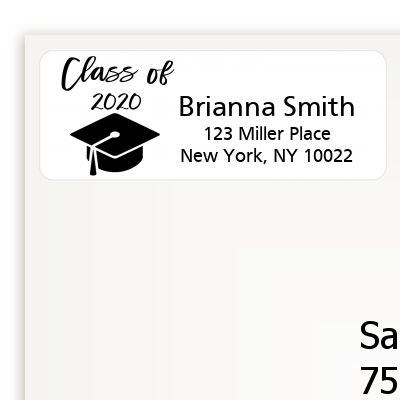 Graduation Cap 2022 Graduation Party return address labels | Graduation ...