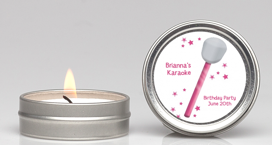 Microphone Candle Favors | Candles & Favors