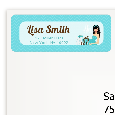 Modern Mommy Crib It's A Boy Baby Shower return address labels | Baby ...