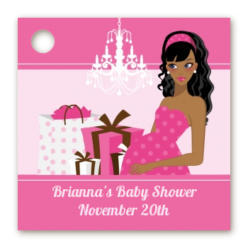 Baby Shower Favor Tags | Modern Mommy Crib It's A Girl Favor Tags