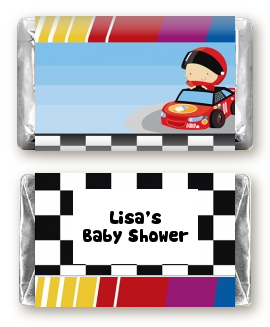 Nascar Inspired Racing Baby Shower miniature candy bar wrappers