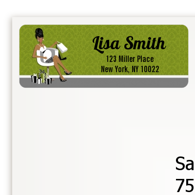 Posh Mom To Be Neutral Baby Shower return address labels | Baby Shower ...