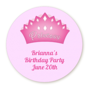 Princess Crown Personalized sticker labels | Princess Crown Baby Shower ...
