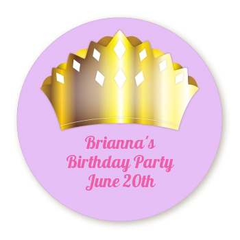 Princess Crown Personalized sticker labels | Princess Crown Birthday ...