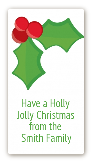 Holly Baby Shower rectangular sticker labels | Holly Hand Sanitizer ...