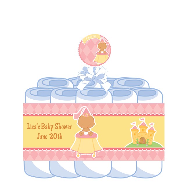 Little Princess Hispanic Baby Shower Diaper Cake | Little Princess ...
