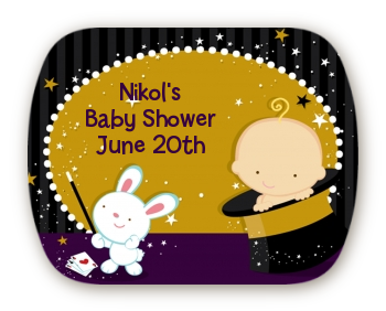 Magic Baby Caucasian Mint Tin Stickers | Baby Shower Stickers