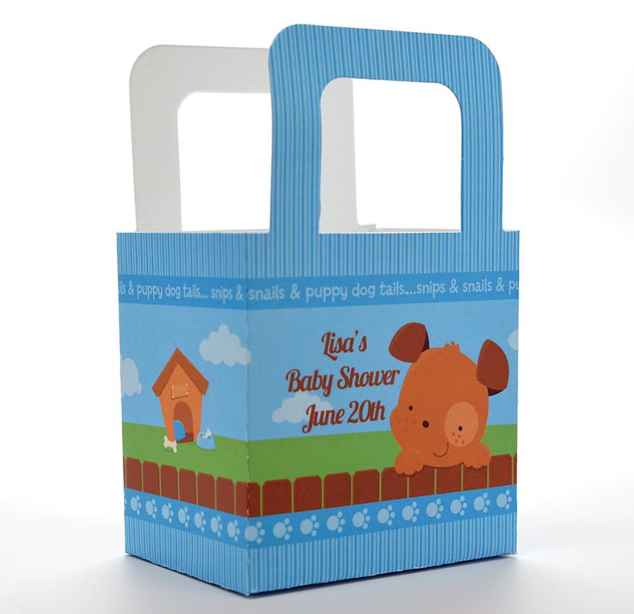 Puppy Dog Tails Boy Baby Shower Goodle Bags | Candles & Favors
