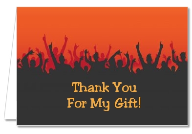 Birthday Party Thank You Cards | Rock Band | Like A Rock Star Girl ...