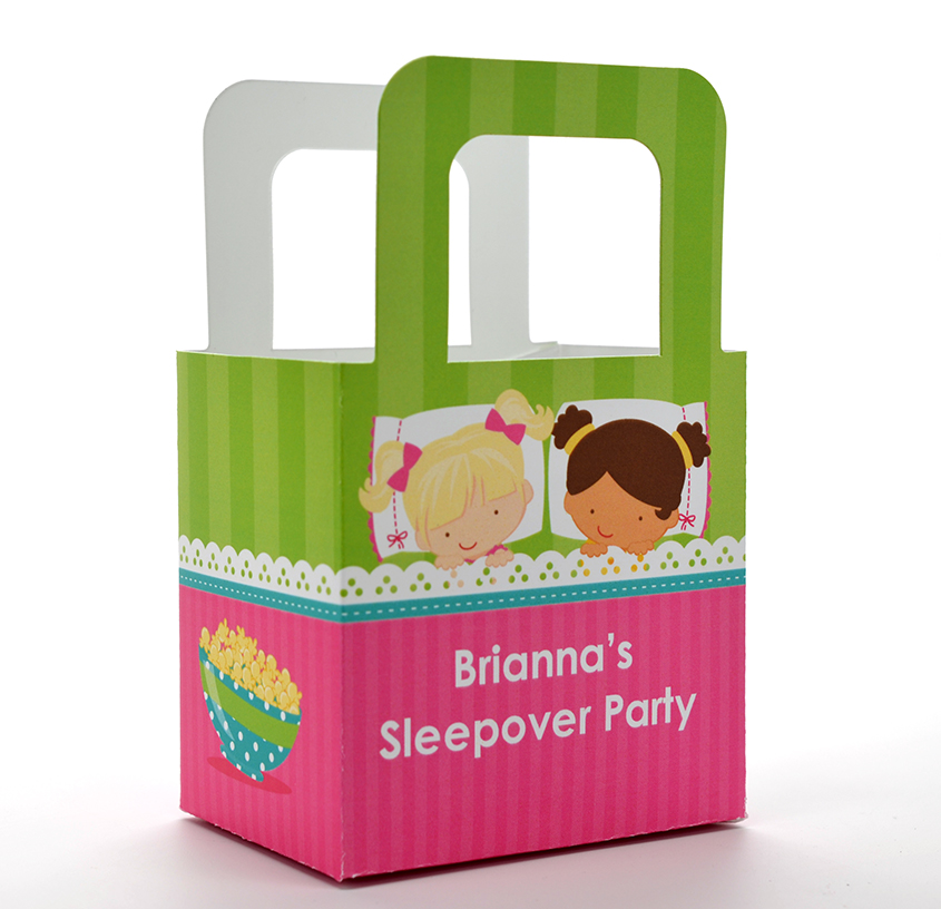 Slumber Party with Friends Birthday Party Goodle Bags | Candles & Favors