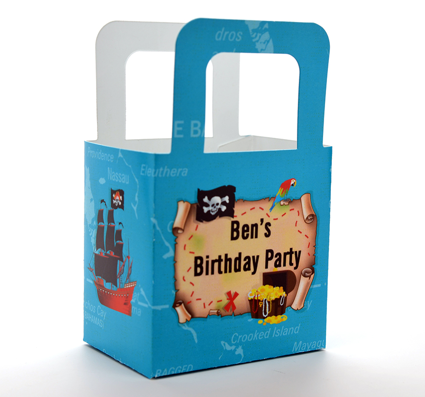 Pirate Treasure Map Birthday Party Goodle Bags | Candles & Favors