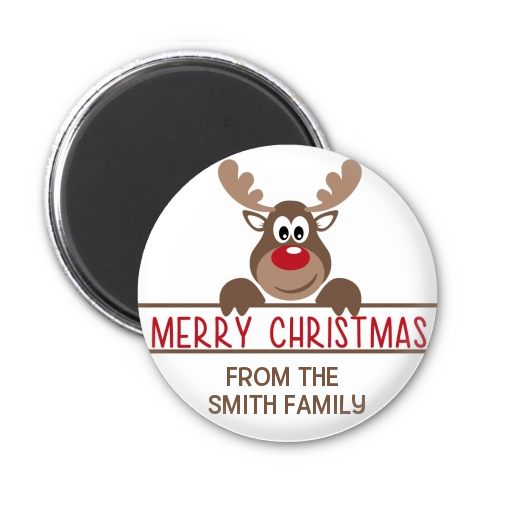 Reindeer - Personalized Christmas Magnet Favors