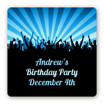 Rock Band | Like A Rock Star Boy Birthday Party Stickers | Candles & Favors