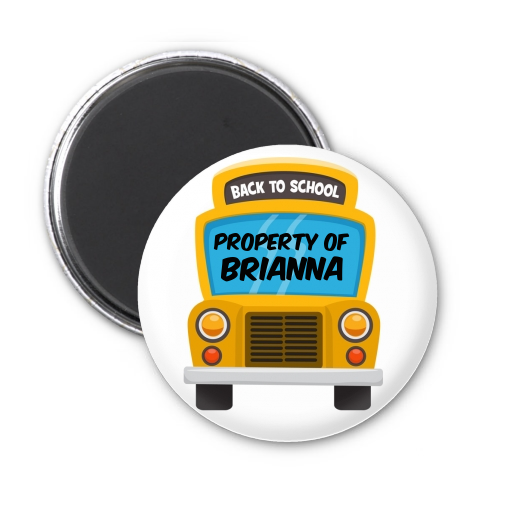 School Bus - Personalized School Magnet Favors
