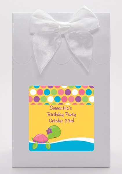 Sea Turtle Girl Baby Shower Goodie Bags | Candles & Favors