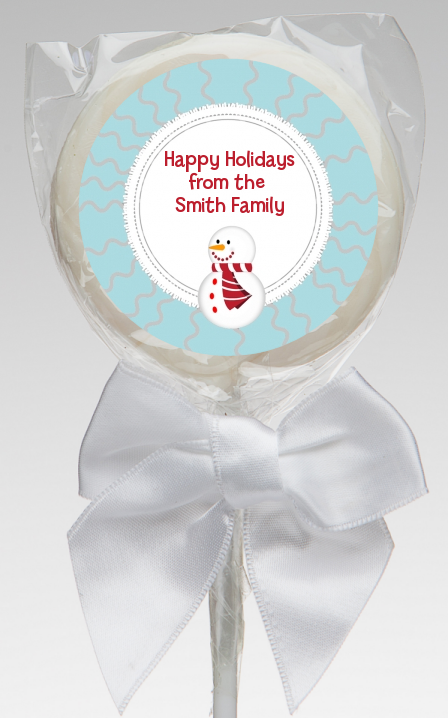 Snowman Snow Scene Christmas lollipop favors | Snowman Snow Scene ...