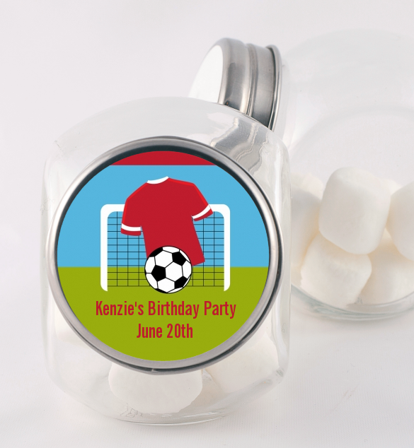Soccer Birthday Party Candy Jars | Candles & Favors