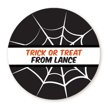 Spiders Web Personalized sticker labels | Spiders Web Halloween sticker ...