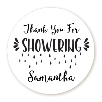 Thank You For Showering Personalized sticker labels | Thank You For ...