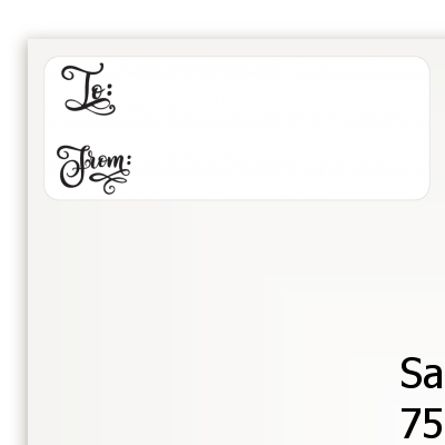 To and From Gift Tags Christmas return address labels | Christmas ...