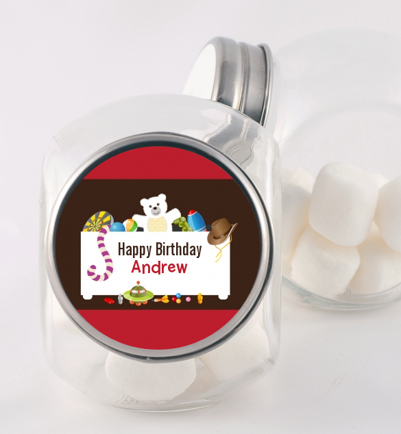 Toy Chest Birthday Party Candy Jars | Candles & Favors