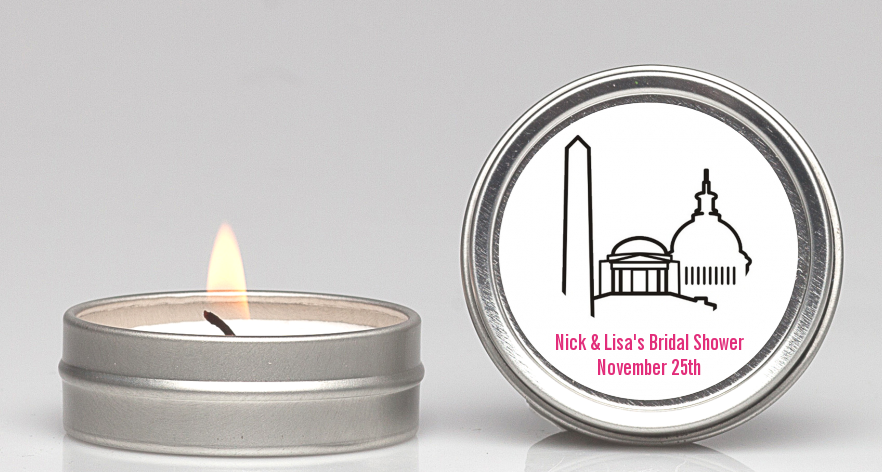 Washington DC Skyline Candle Favors | Candles & Favors