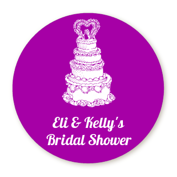 Wedding Cake Personalized sticker labels | Wedding Cake Bridal Shower ...